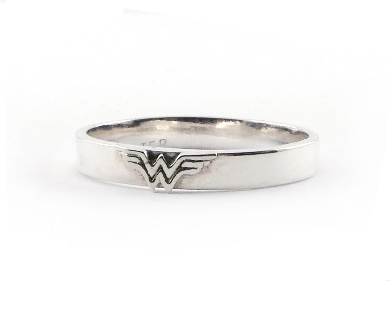 Sterling Silver Wonder Woman Ring Wonder Woman Band | Etsy