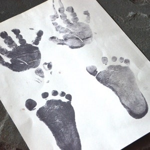 Inkless Wipe Handprint Kit, Baby Handprint Kit, DIY Baby Handprint Kit ...