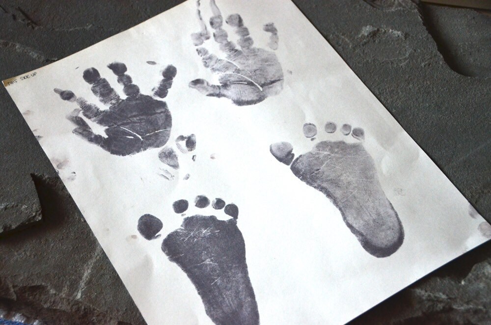 Inkless Wipe Handprint Kit Baby Handprint Kit DIY Baby | Etsy