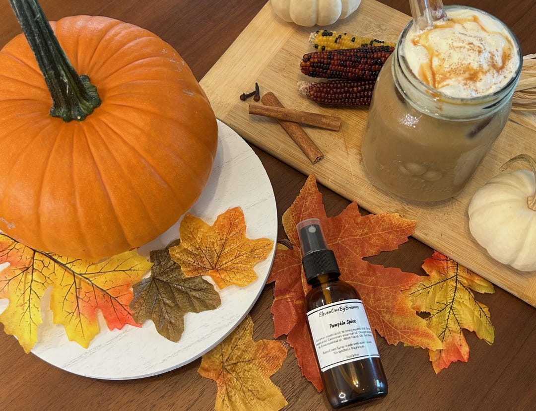 Pumpkin Spice, Autumn, Fall Room Spray, 100% Natural, Essential Oil ...