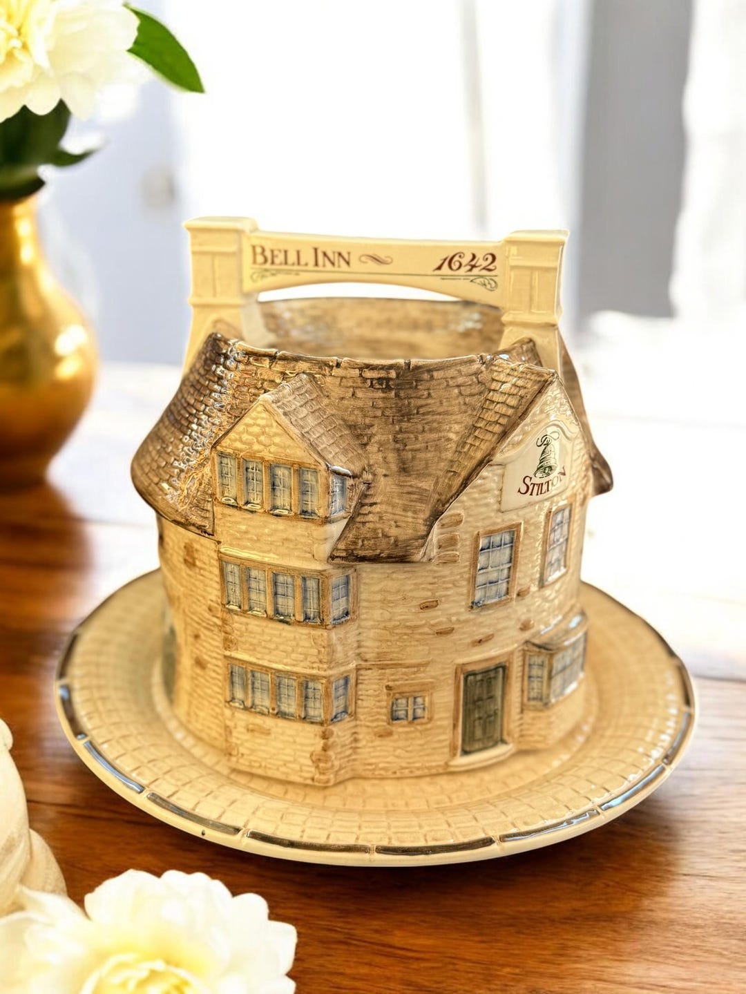 Harrods Knightsbridge Bell Inn 1642 Stilton Ceramic Cheese Dome With ...