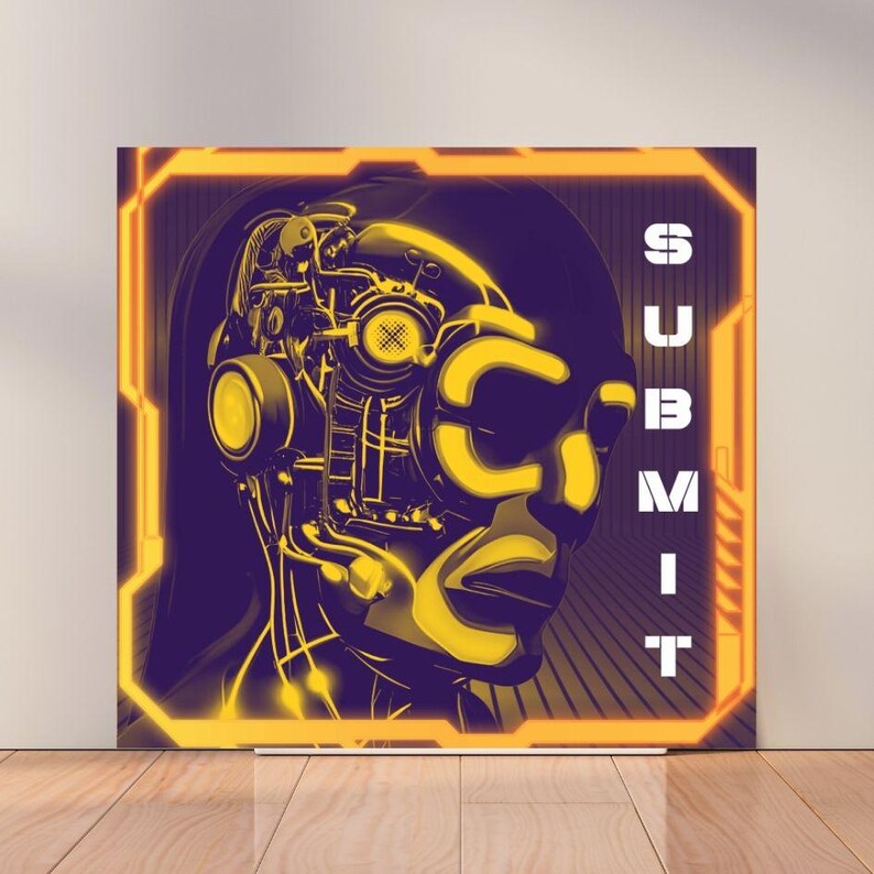 Dystopian Comics Futuristic Cyborg Digital Art Printing Sci-fi - Etsy