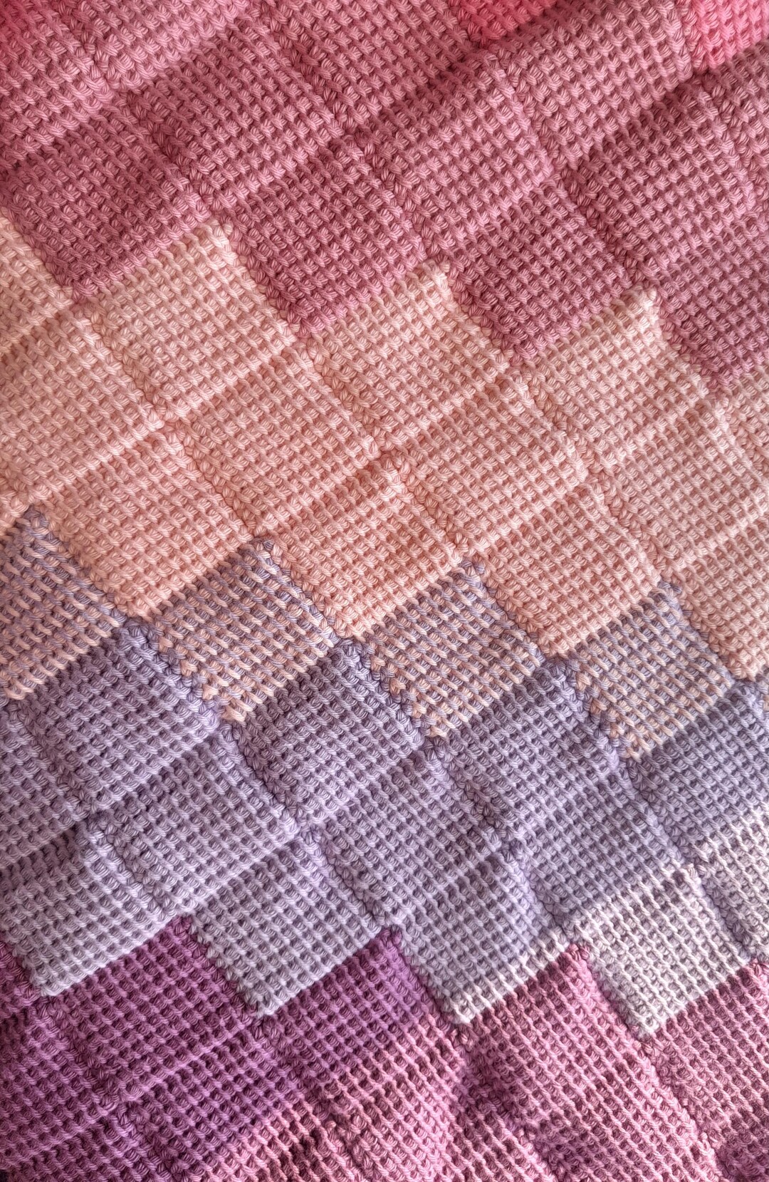 Entrelac Crochet Diamonds Guide - Etsy