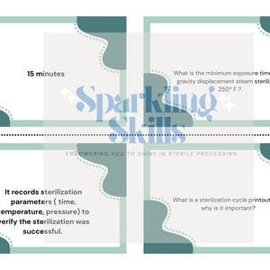 Sterile Processing Flashcards for Healthcare Professionals | SPD Study ...