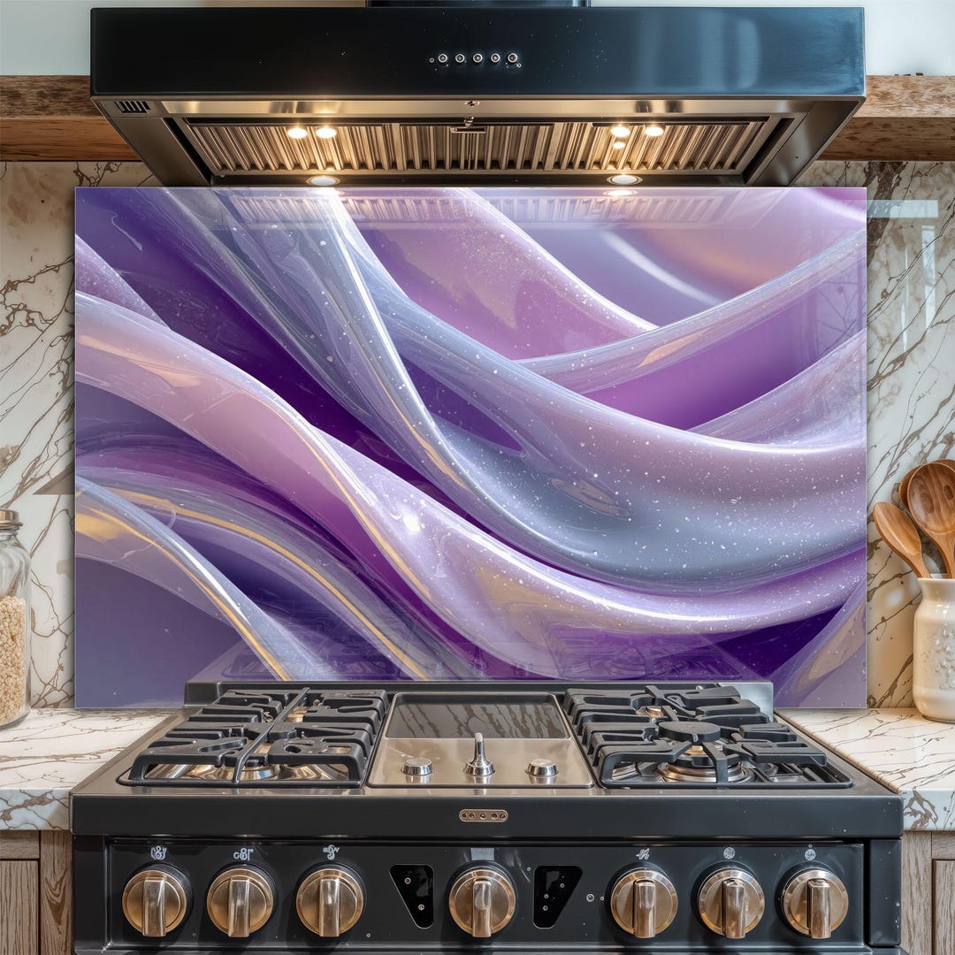 Tempered Glass Kitchen Backsplash – 8K UV Printed, Easy Clean - Etsy
