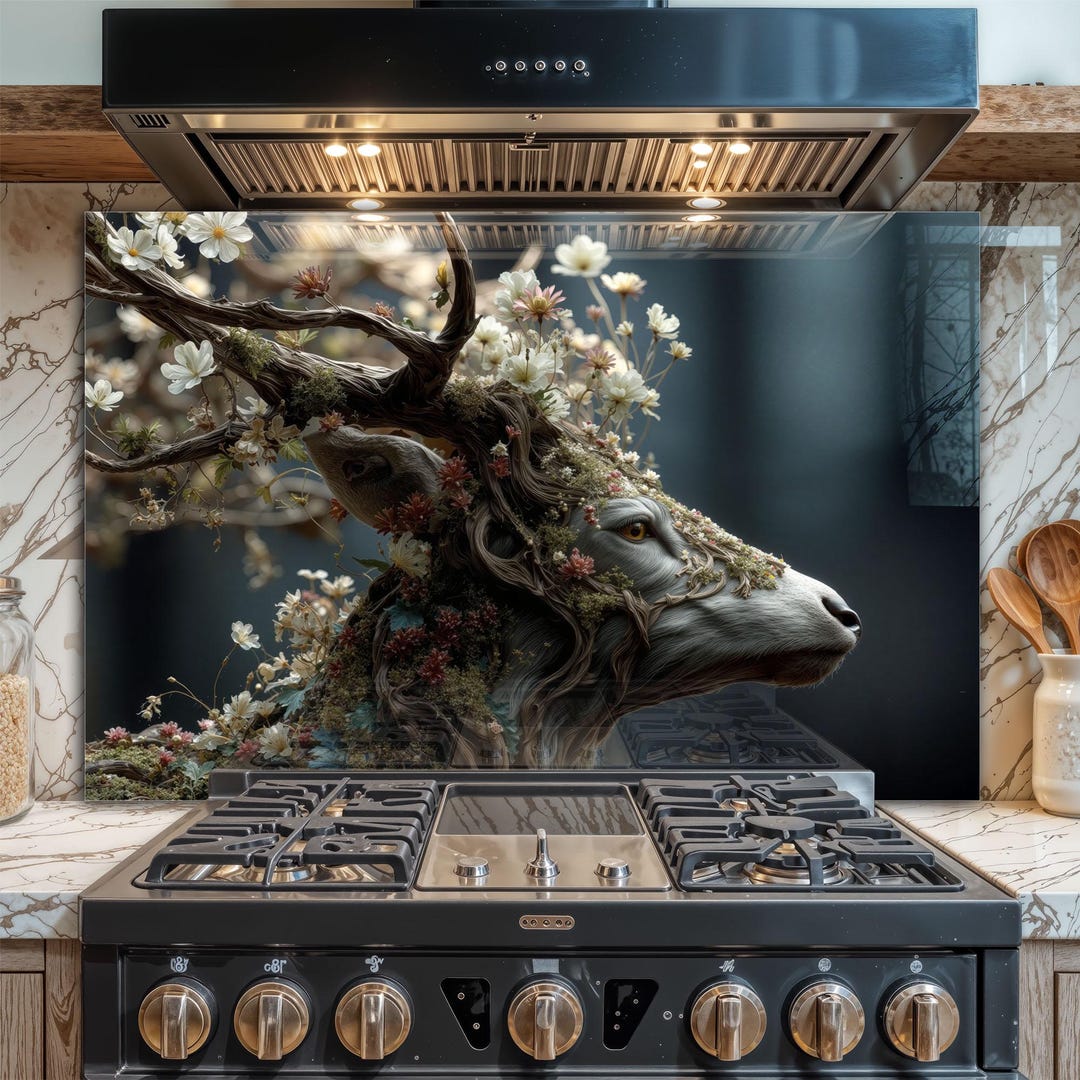 Tempered Glass Kitchen Backsplash – 8K UV Printed, Easy Clean - Etsy