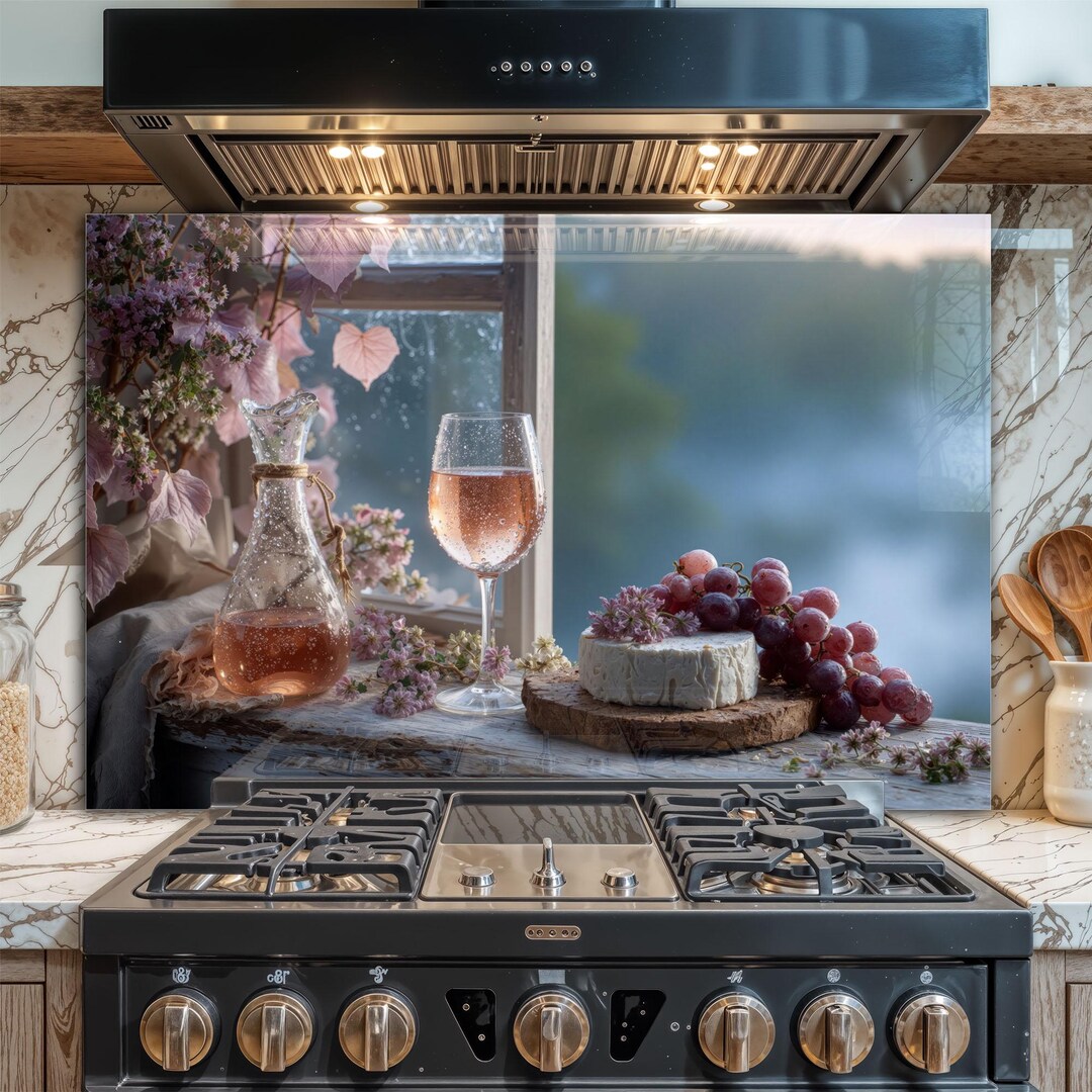 Tempered Glass Kitchen Backsplash – 8K UV Printed, Easy Clean - Etsy