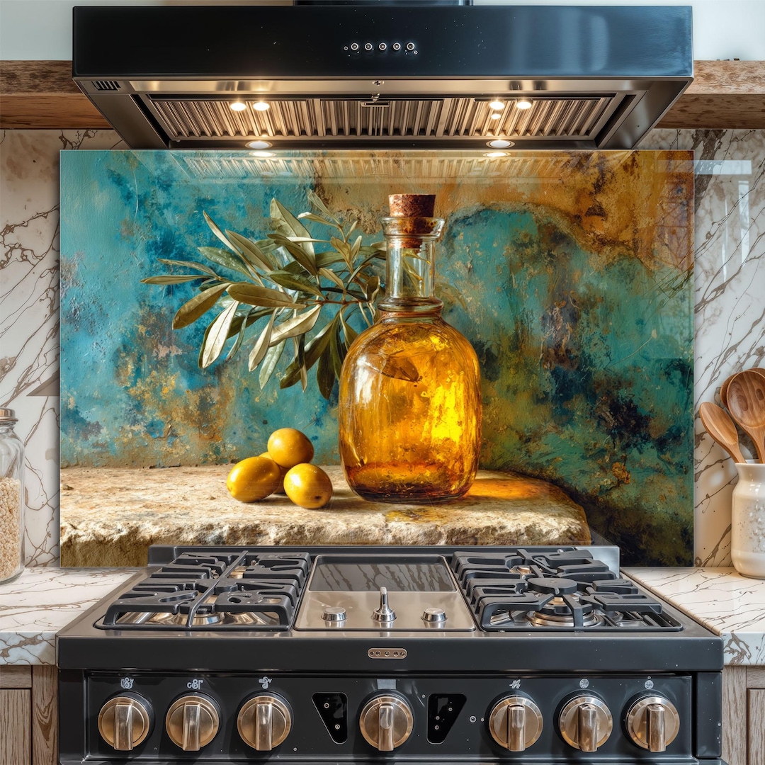 Tempered Glass Kitchen Backsplash – 8K UV Printed, Easy Clean - Etsy