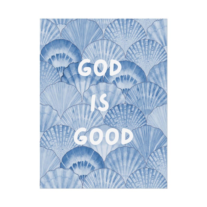 Coastal Christian Wall Art, "god is Good" Wall Art, Home Decor ...