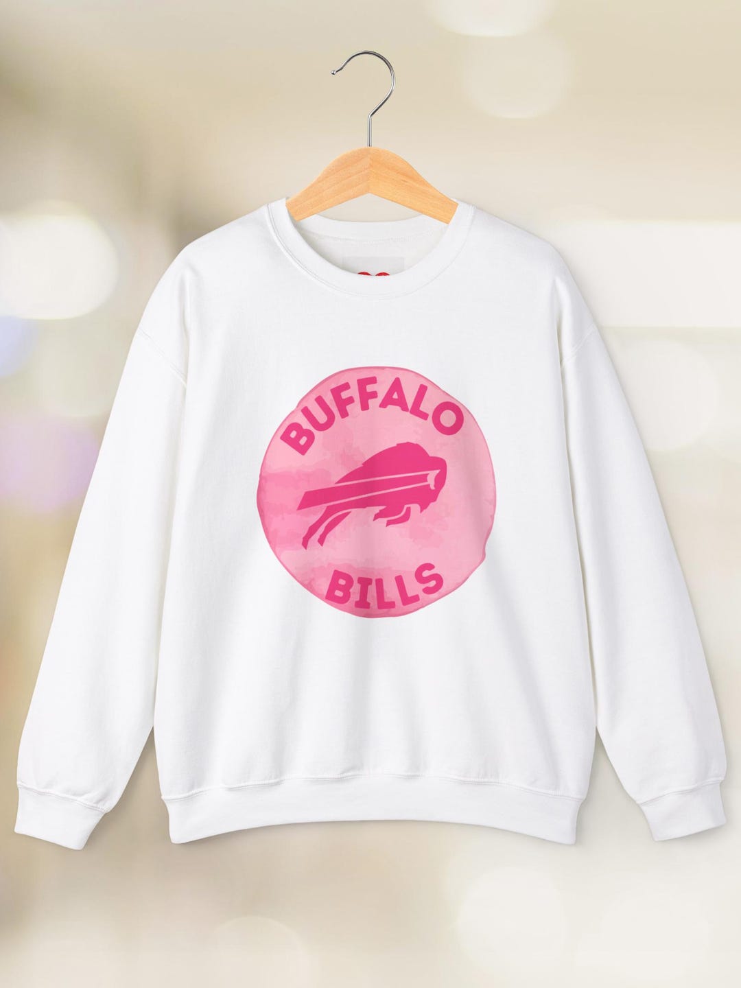 Buffalo Bills Pink Crewneck, Girly, Trendy, Football Sweater, Pink ...