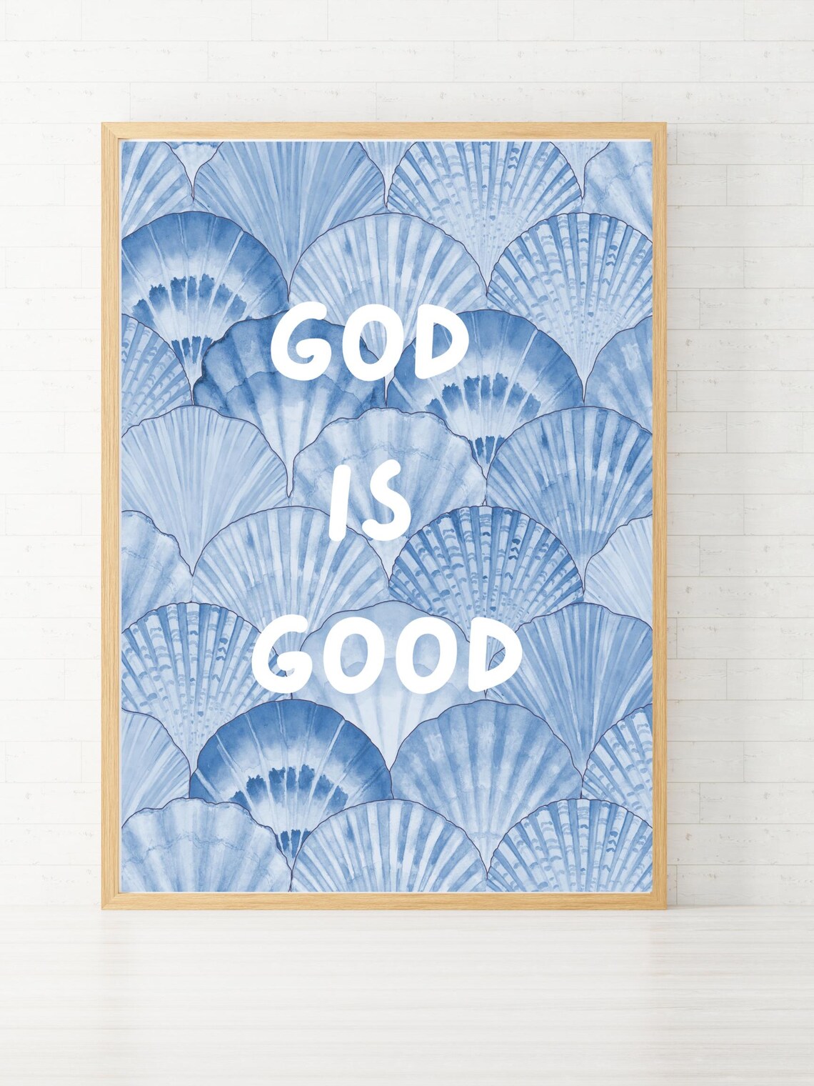 Coastal Christian Wall Art, "god is Good" Wall Art, Home Decor ...