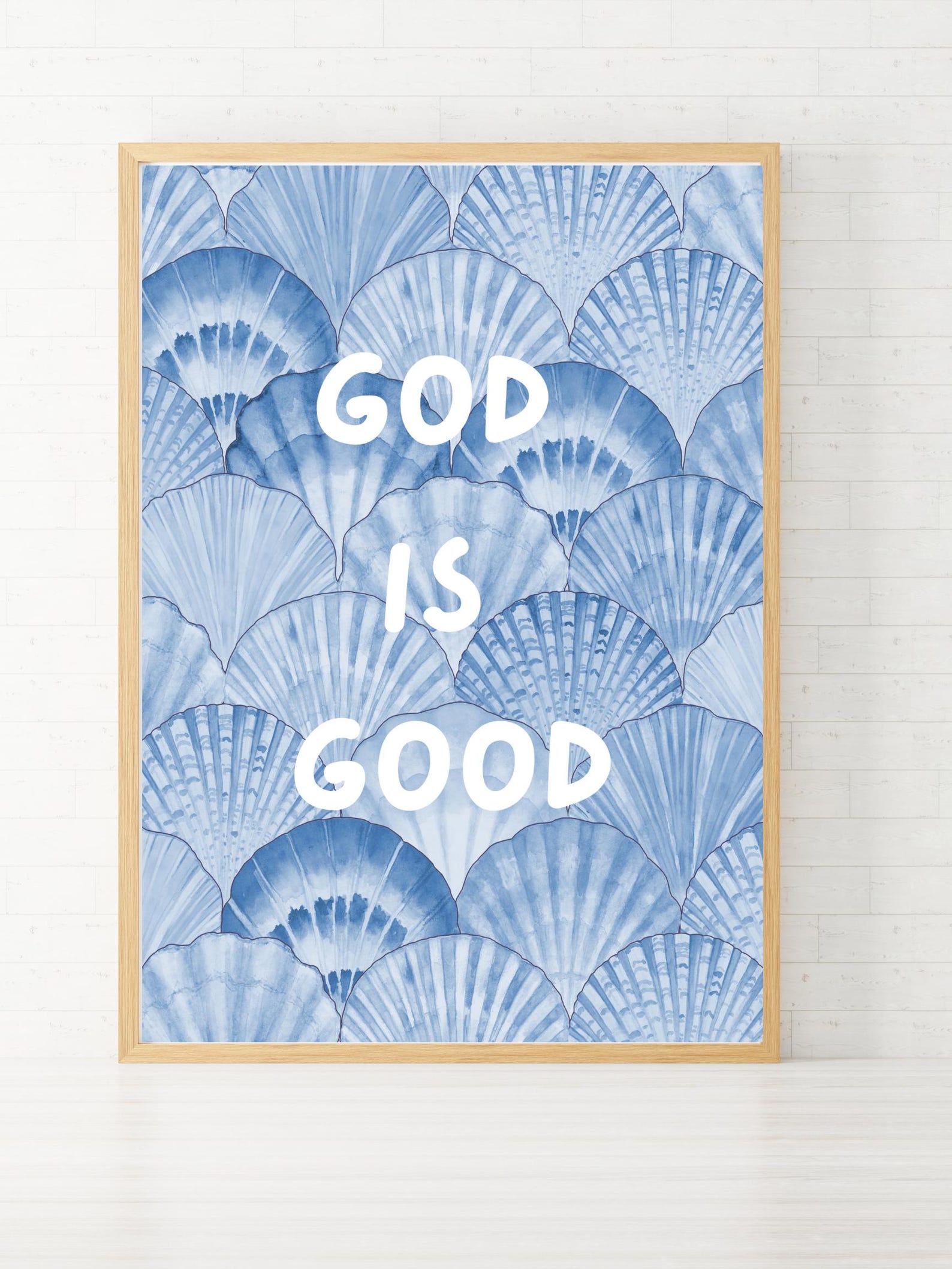 Coastal Christian Wall Art, "god is Good" Wall Art, Home Decor ...