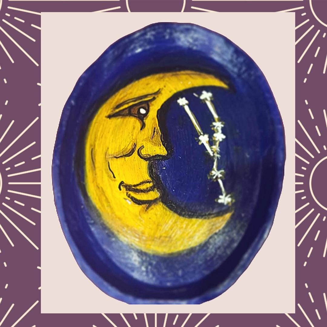 Astro Sign Moon Trinket - Etsy
