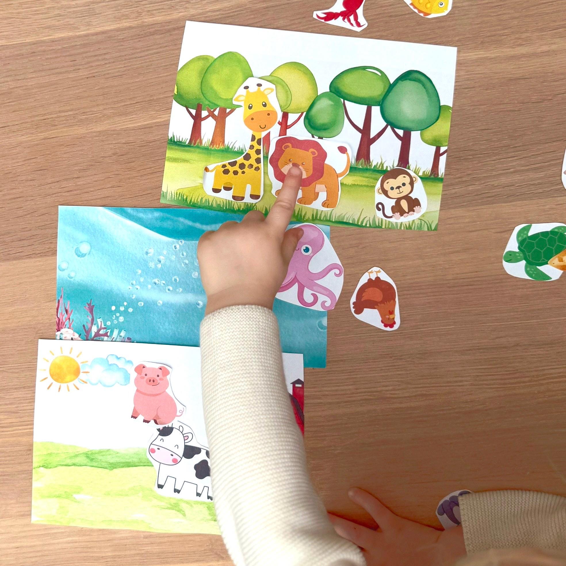 Printable Matching Activity, Animal Matching Game, Toddler and ...