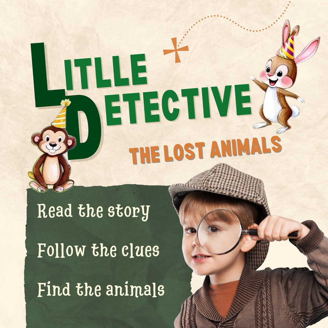 Detective Game for Toddlers, Printable Preschool Activity, Scavenger ...