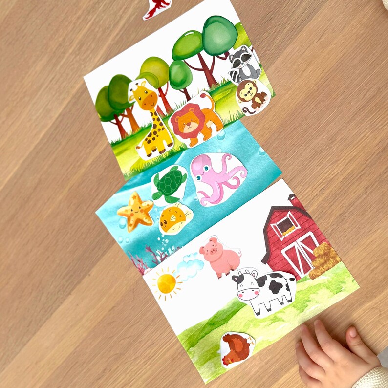 Printable Matching Activity, Animal Matching Game, Toddler and ...