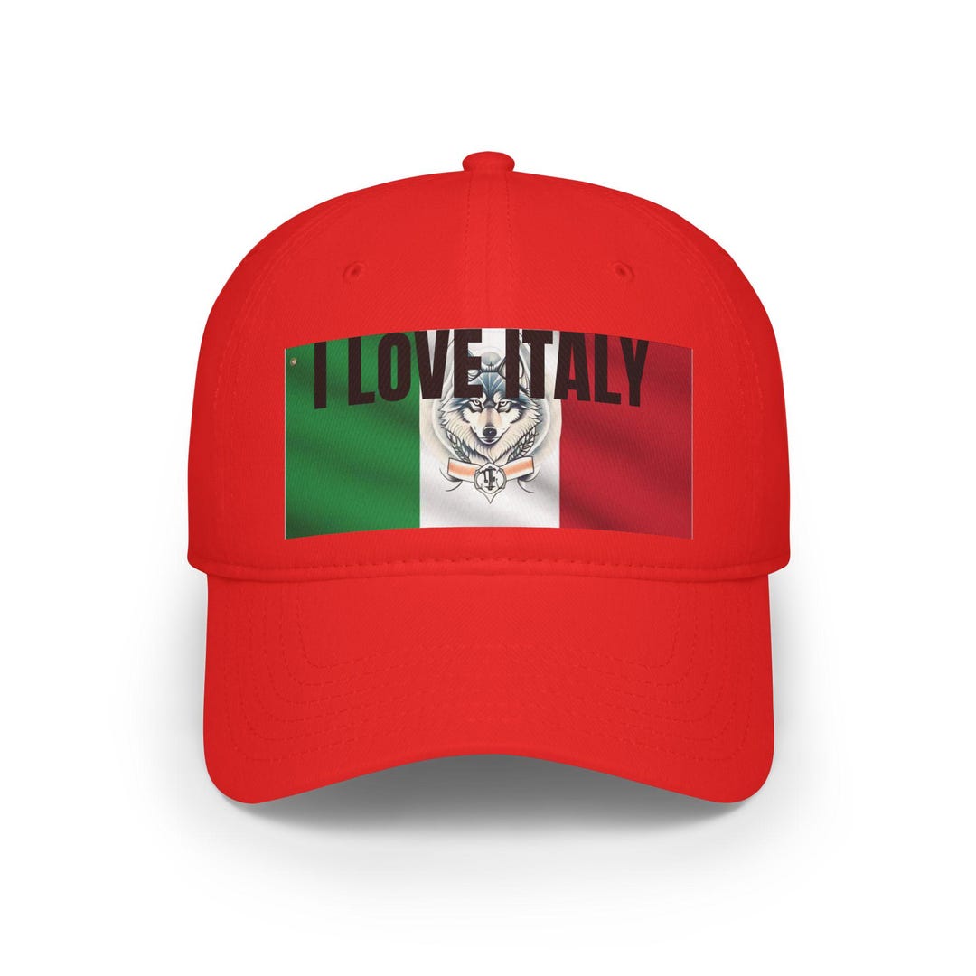 Baseball Cap With Italy Flag Design, Italian Flag Hat, Patriotic ...