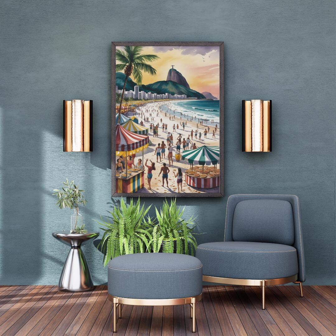 Rio De Janeiro Poster - Travel Poster - Poster of Festival - Rio De ...