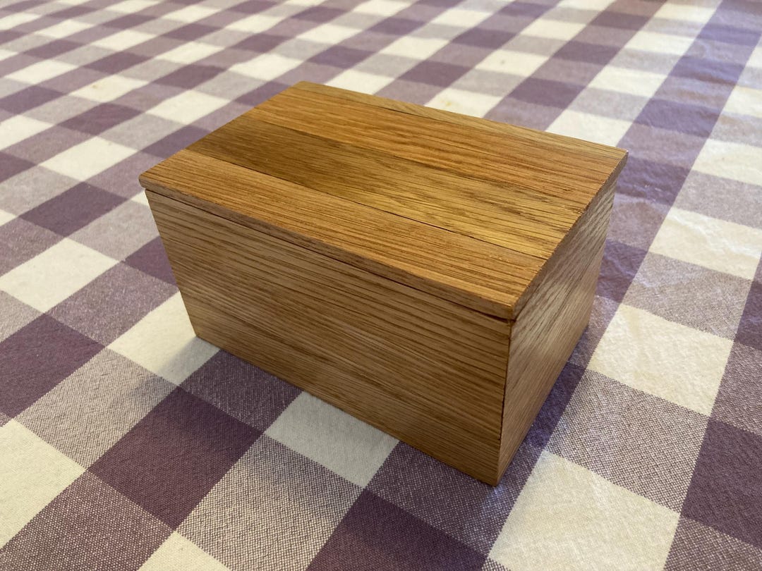 Handcrafted Wooden Oak Box - Etsy