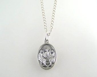 Holy Trinity Necklace. Catholic Necklace. Holy Trinity Medal - Etsy