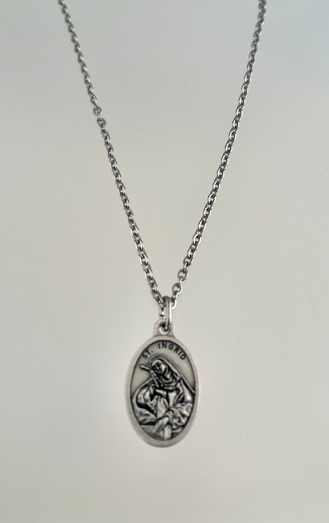 Saint Ingrid of Sweden Blessed Ingrid Medal Necklace - Etsy