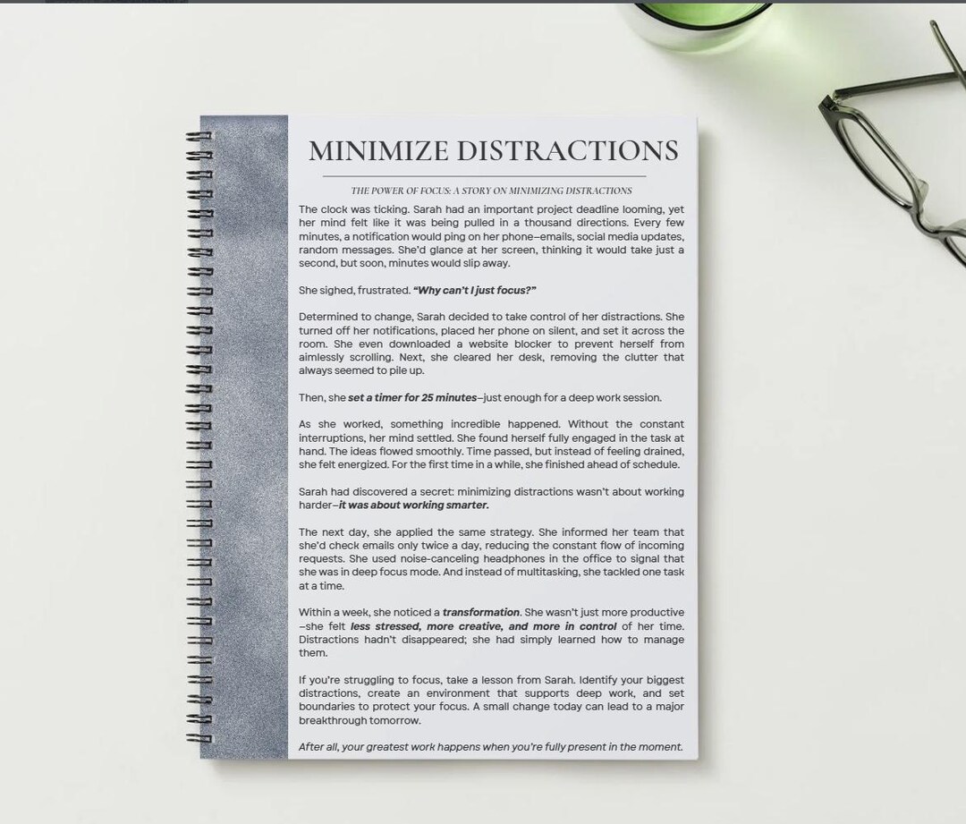 The Power of Focus: A Guide to Minimizing Distractions & Boosting ...