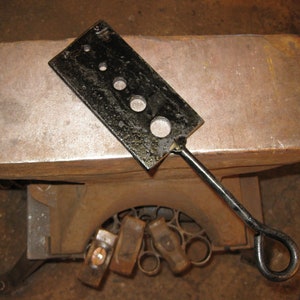 Blacksmith Bolster Plate With Handle, 1/4 3/4 Punch Tool - Etsy