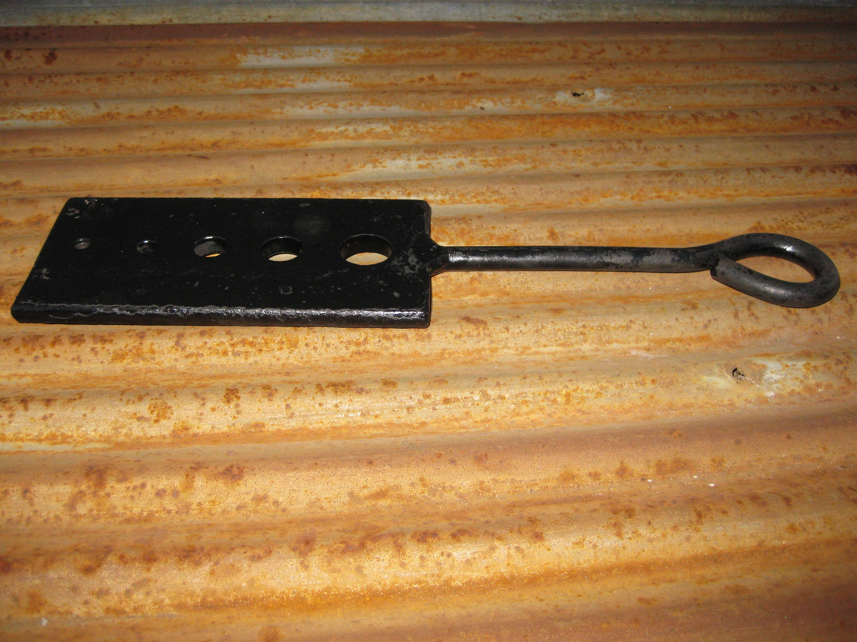 Blacksmith Bolster Plate With Handle 1/4 3/4 | Etsy