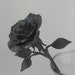 Hand Forged Steel Rose Blacksmith Flower - Etsy