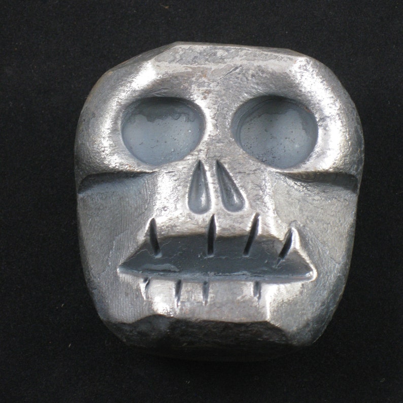 Forged Steel Skull | Etsy