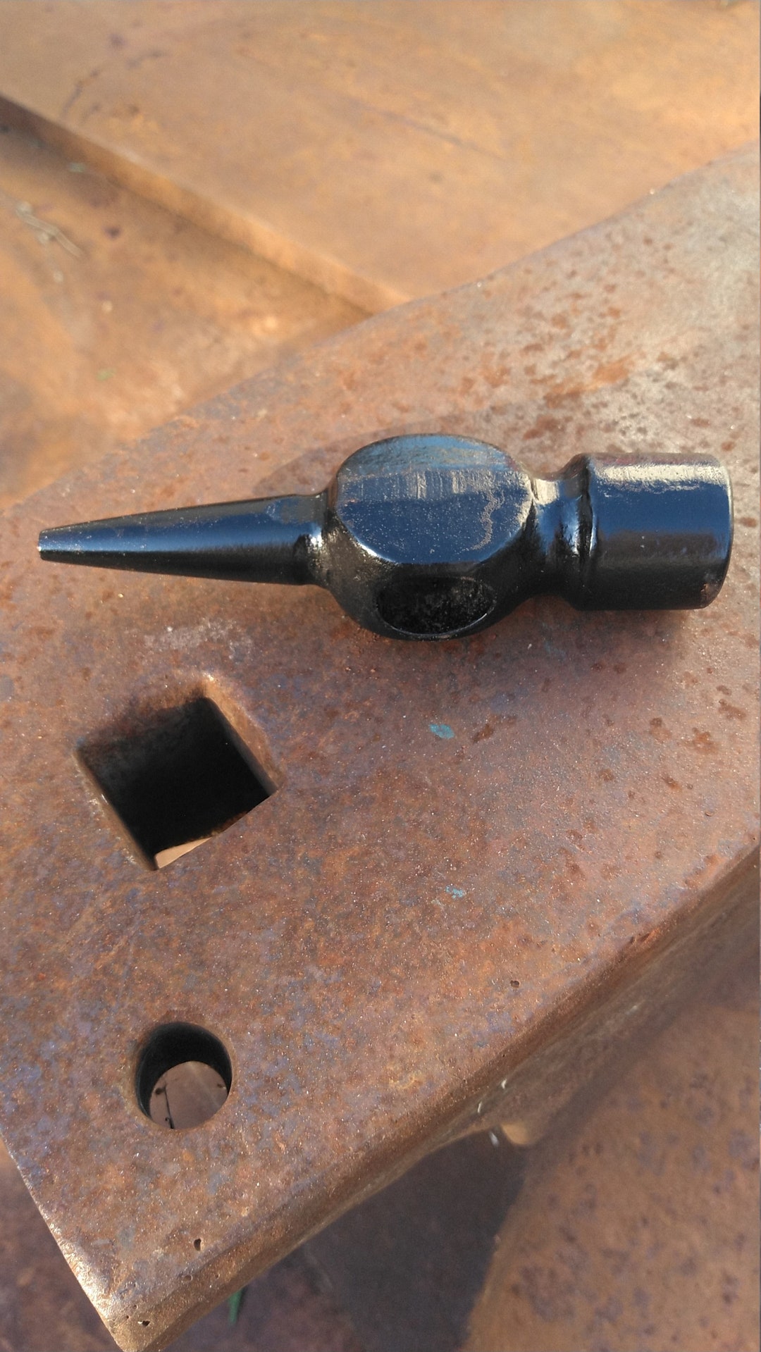 Round or Square Hot Punch, Set Hammer, Hand Forged - Etsy