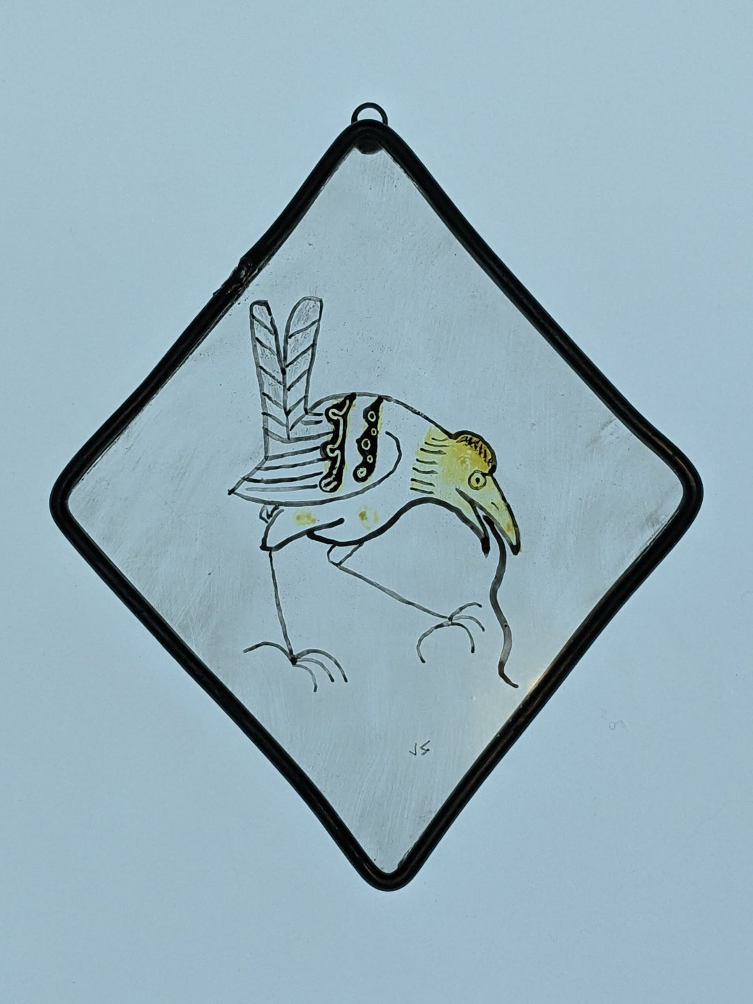 Medieval Bird Gets the Worm, Reproduction Stained Glass - Etsy