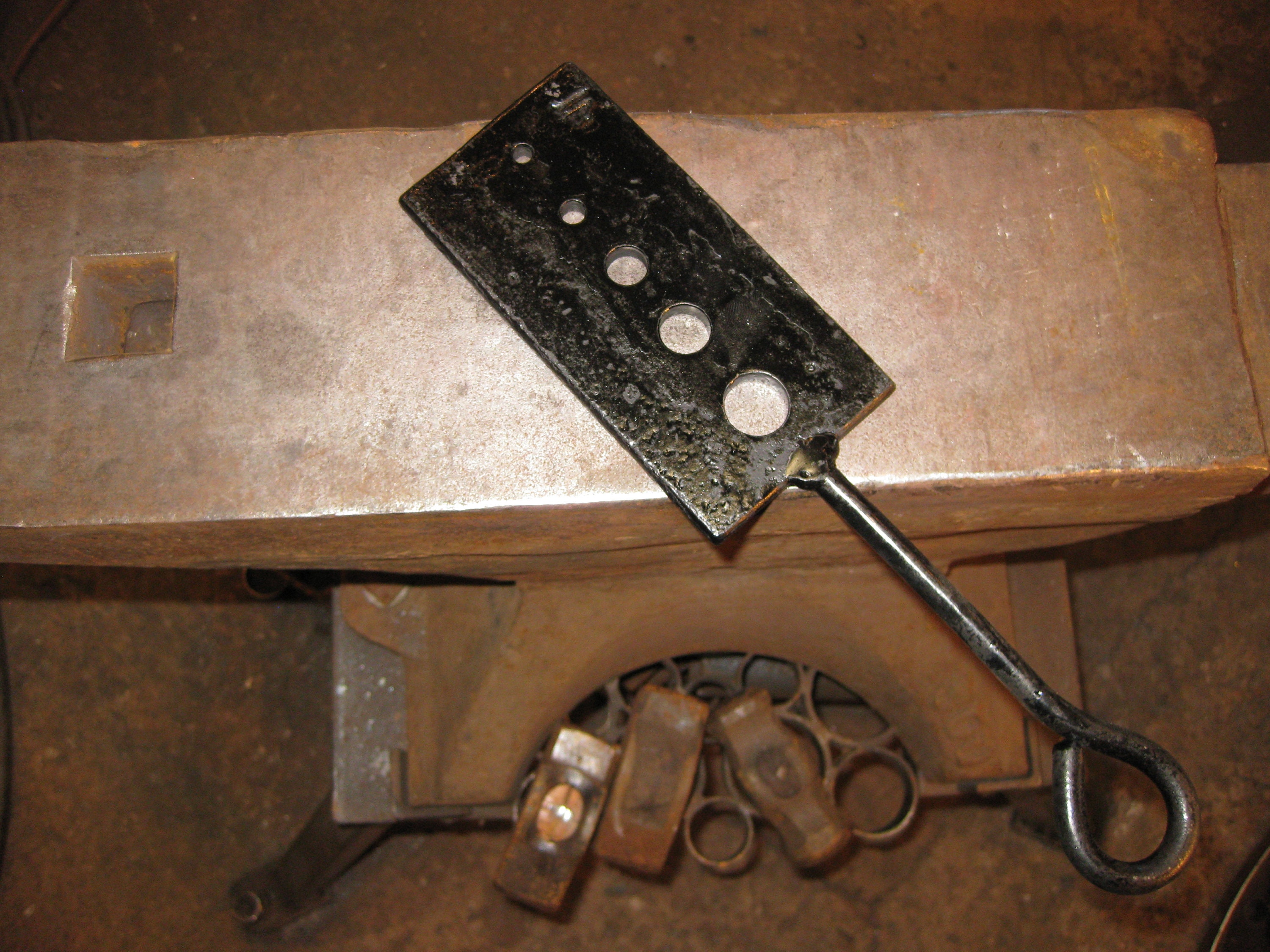 Blacksmith Bolster Plate With Handle 1/4 3/4 - Etsy