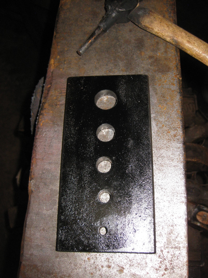 Blacksmith Bolster Plate, 1/4" - 3/4" Punch Tool - Etsy