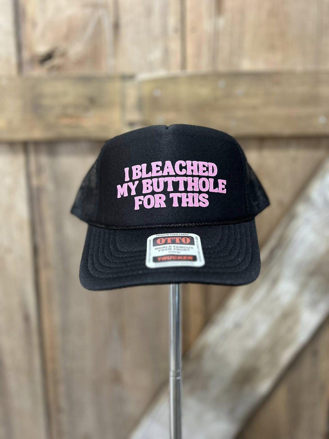 Trucker Hat Roulette-unhinged Trucker Hats-funny Hats-pink Print - Etsy