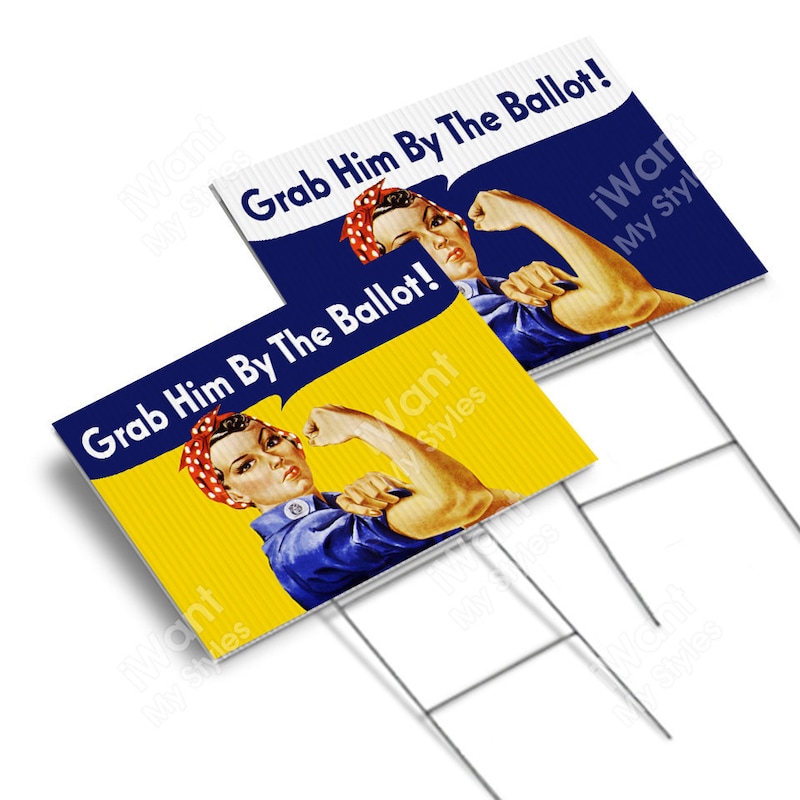Grab Them by the Ballot Sign - Etsy