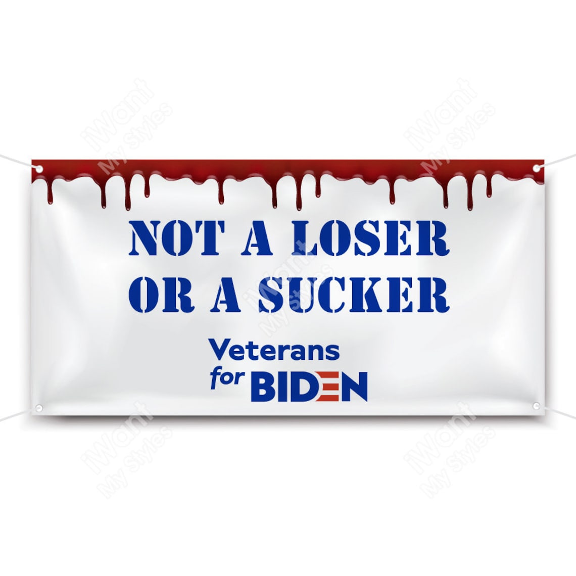 Not a Loser or a Sucker Veterans for Biden Banner Vinyl - Etsy