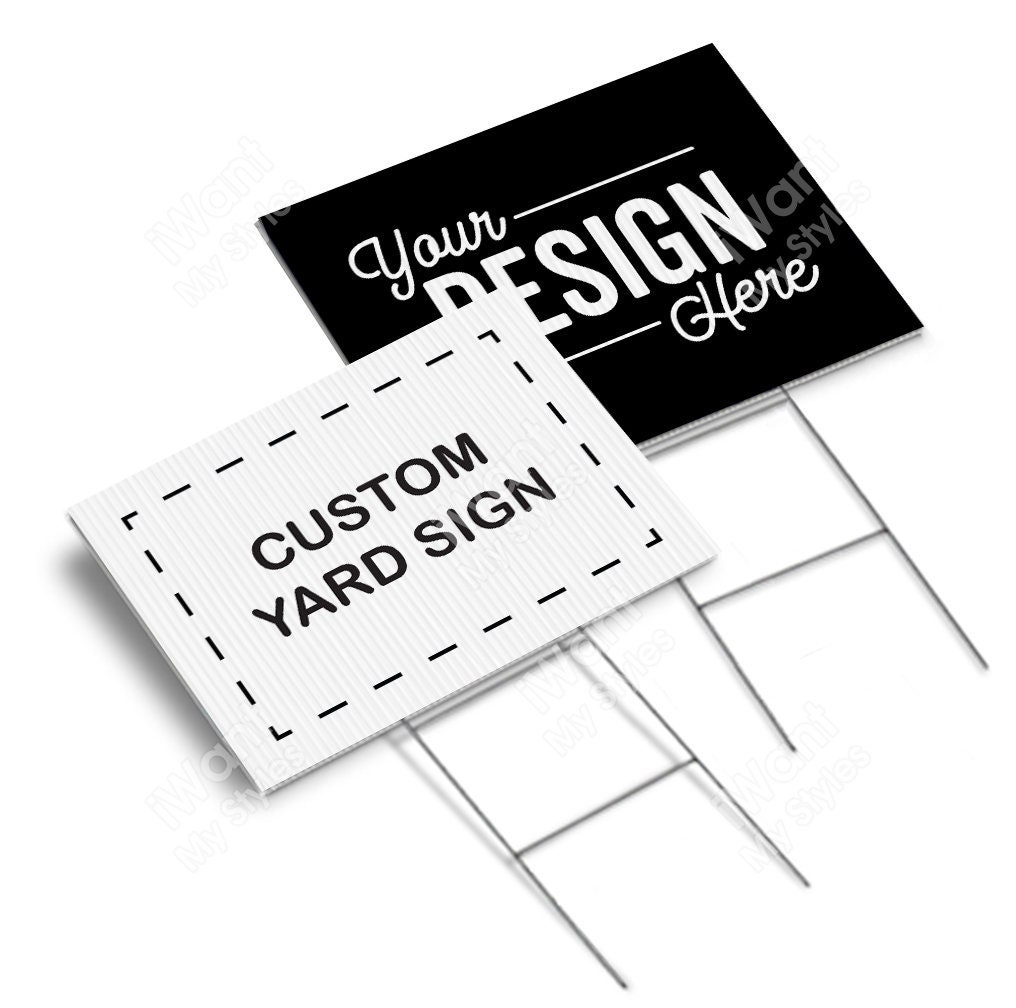 Custom Yard Sign 18x24 2 Sided Full Color Personalized - Etsy
