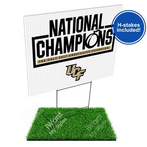 UCF Central Florida Knights 2017 Undefeated National Champions Yard ...