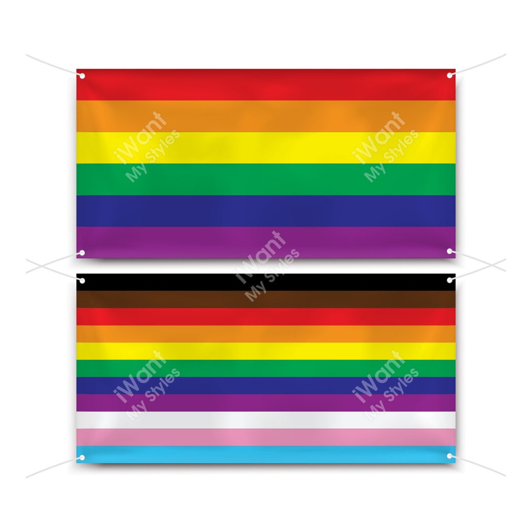 LGBT and LGBTQ+ Banner, Vinyl Banner, LGBTQIA+, Transgender, Civil ...