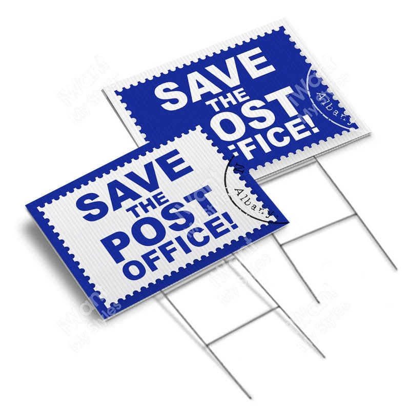 Save the Post Office Yard Sign 18x24 2 Sided Save the - Etsy