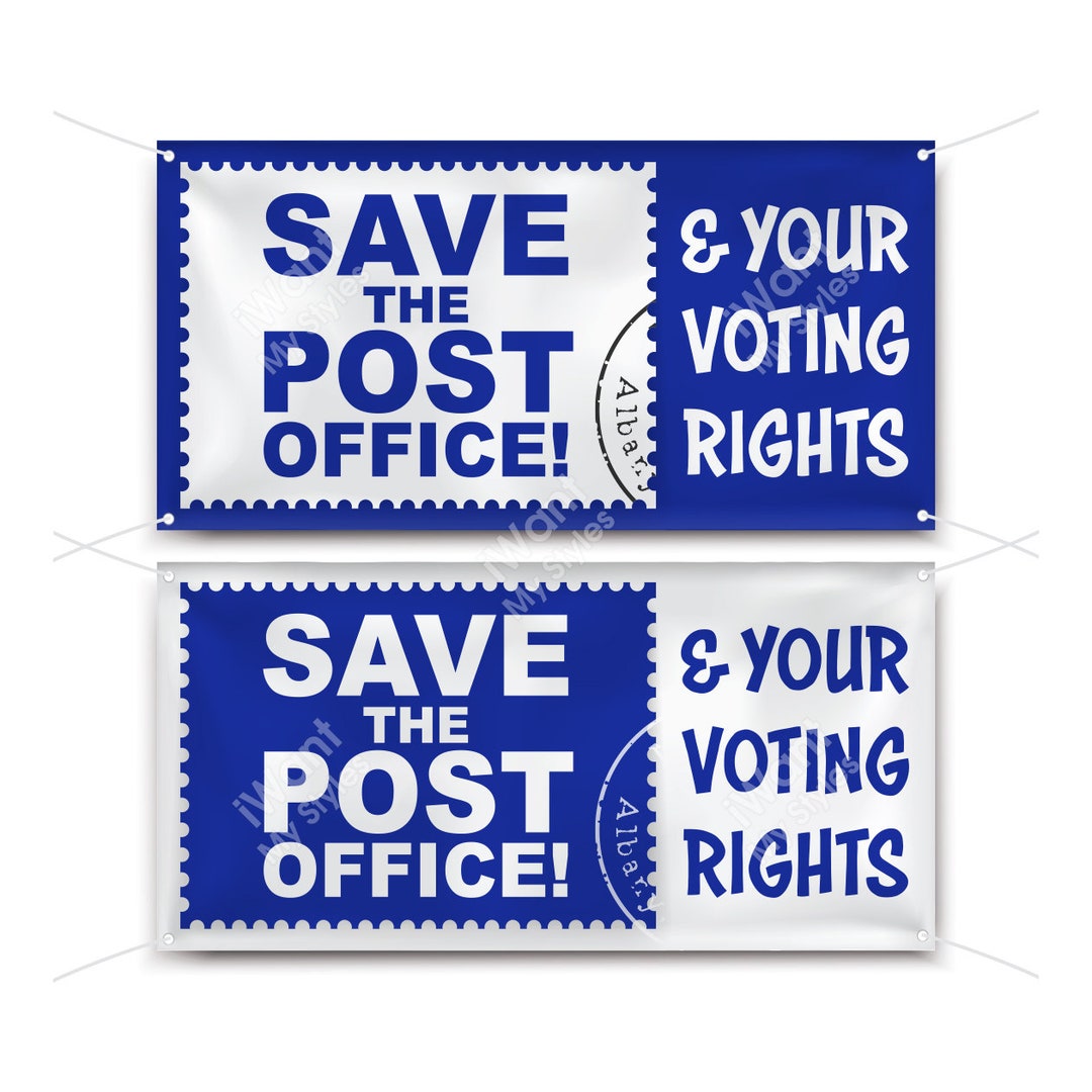 Save the Post Office! Banner, Vinyl Banner, Save the Post Office ...