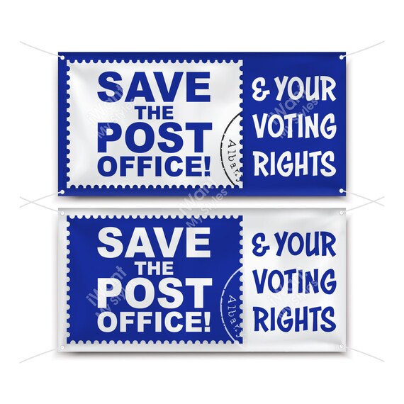 Save the Post Office Banner Vinyl Banner Save the Post - Etsy