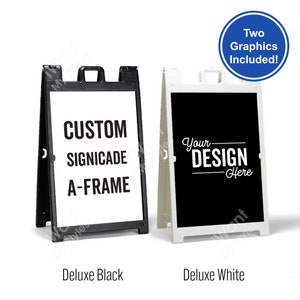 Custom Signicade A-frame, Full Color Personalized Design, Heavy-duty ...