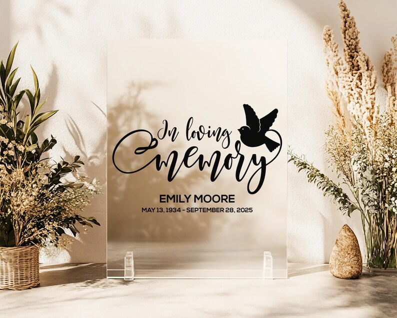 In Loving Memory Infinity Dove SVG PNG | Memorial Cut File | Black ...