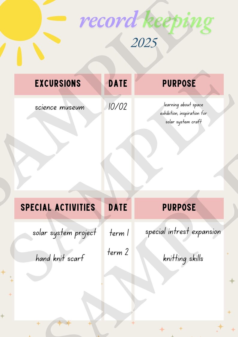 Homeschool Planner, Printable, Daily & Weekly Schedule, Yearly Goals ...