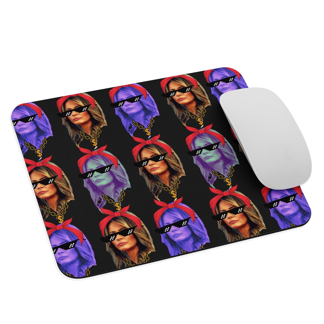Melania Trump Mouse Pad, Retro OG Style, Sunglasses & Gold Chain ...