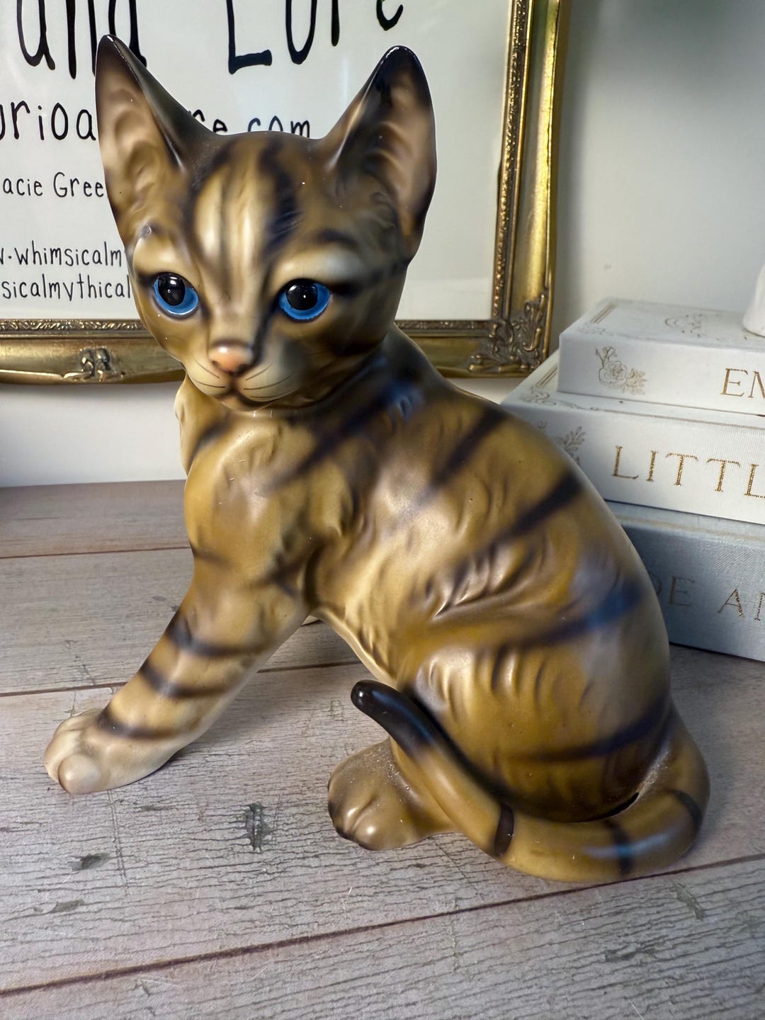Signed M. Tokai Ceramic Tabby Cat Figurine – 1970s Japanese Pottery - Etsy