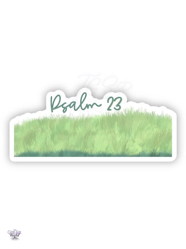 Psalm 23 Laptop Decal | Waterproof and Weatherproof Tumbler Bottle ...
