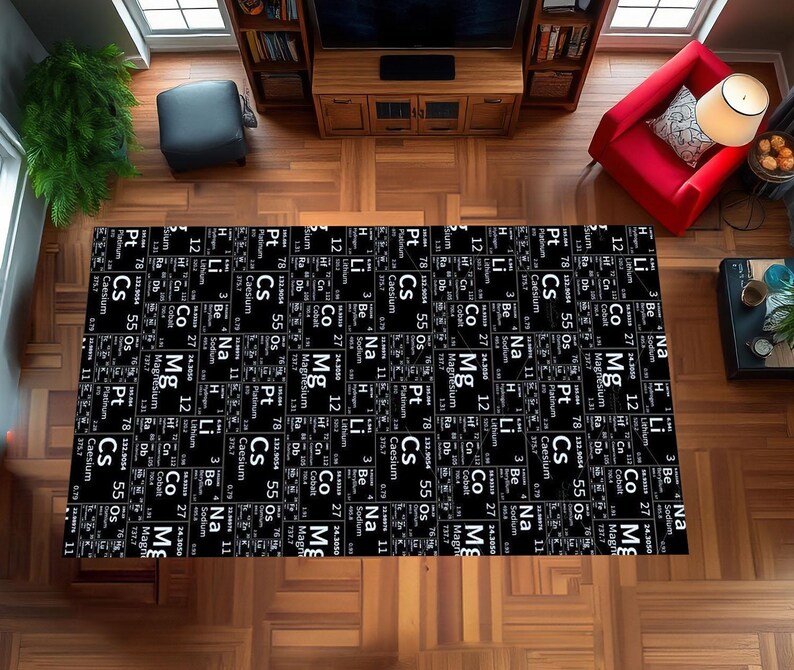 Periodic Table Rug, Periodic Rug,chemistry Rug,educational Rug,chemical ...